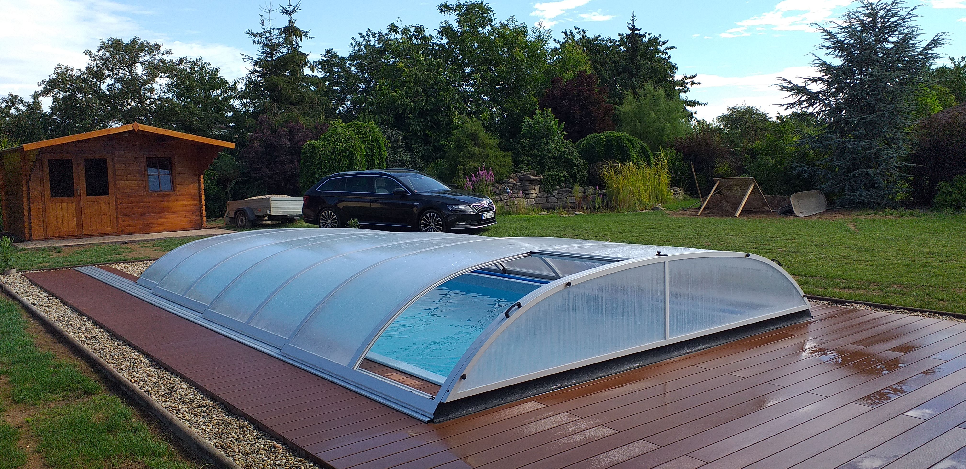 Schiebehalle Marlos Compact eloxiert 4,30 x 8,54 x 0,88 m ...